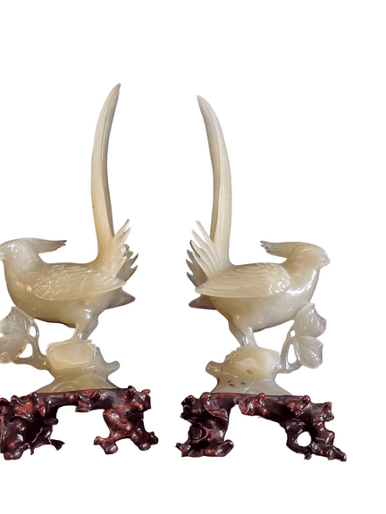 Jade Bird Sculpture - reSettled Life