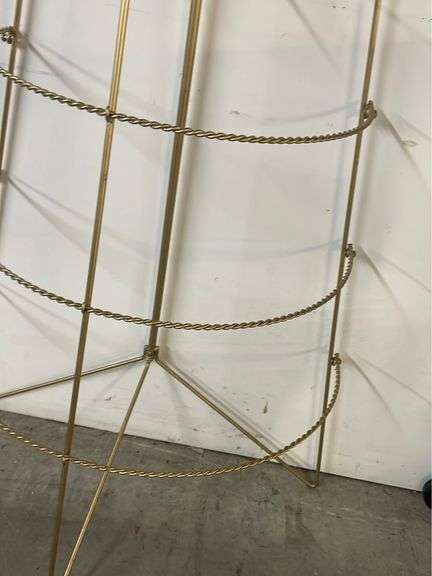 Tripar Half Christmas Twisted Gold Metal Tree - reSettled Life