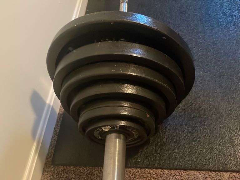 Sports Authority Squat Bar and Mat - reSettled Life