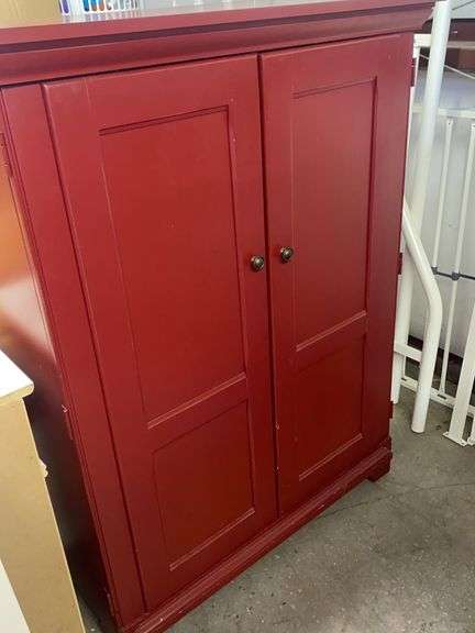 Red Armoire by Riverside - reSettled Life