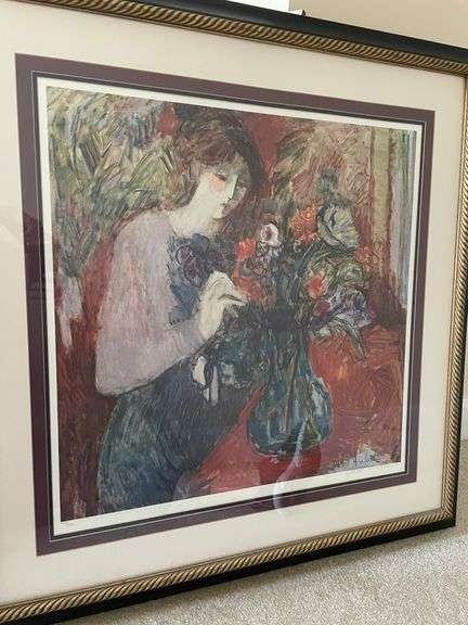 Limited Edition Barbara A Wood Signed Framed Artwork - reSettled Life