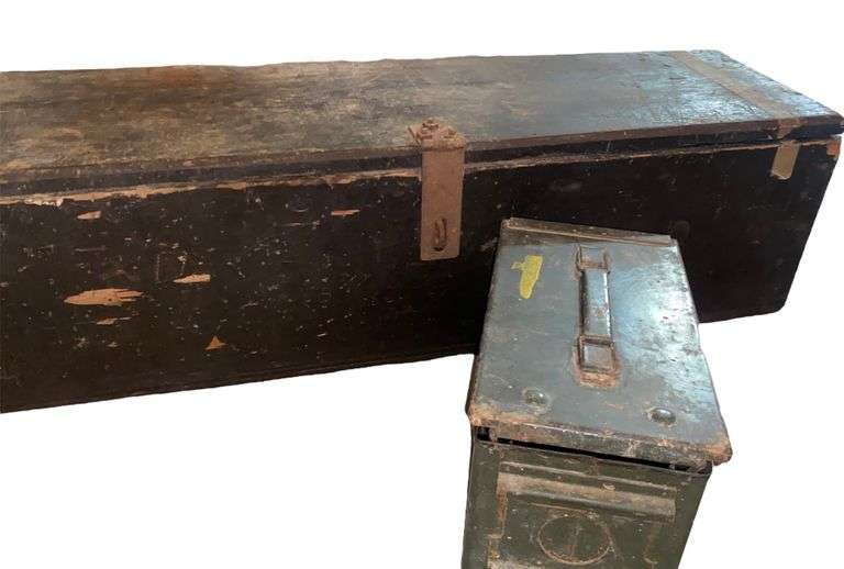 Ammo Case and Vintage Military Chest - reSettled Life