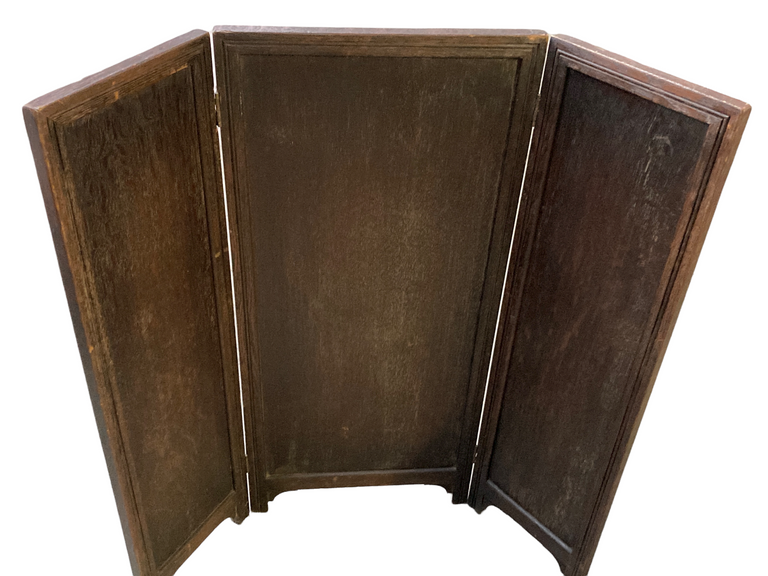 Vintage Tri-Fold Wood Display - reSettled Life