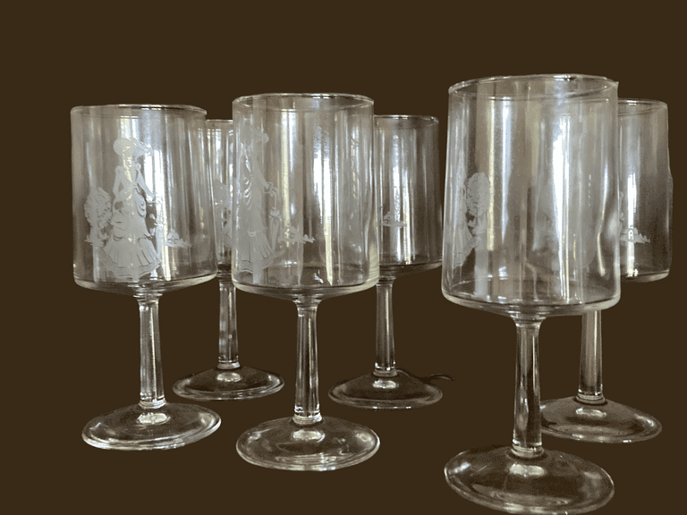 Etched Victorian Glassware - reSettled Life