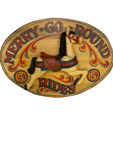 Wood Merry-Go-Round Wall Decor - reSettled Life