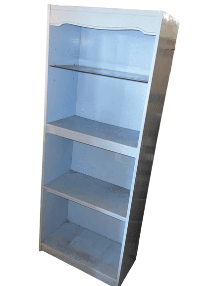 Lighted Blue Book Shelf - reSettled Life
