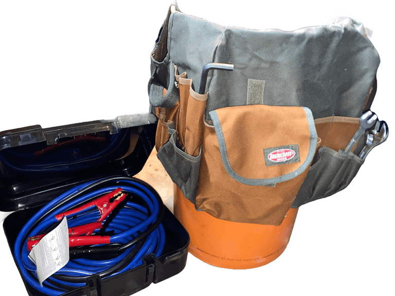 Tool Bucket and Jumper Cables - reSettled Life