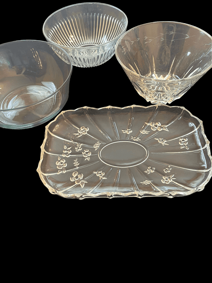 Crystal Platter and Bowl - reSettled Life