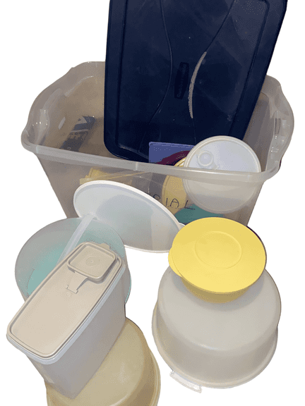 Tupperware and Storage Tote - reSettled Life