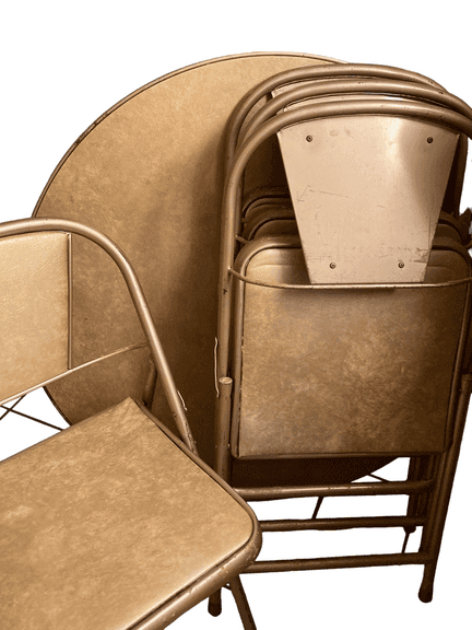 Durham Round Card Table and Chairs - reSettled Life