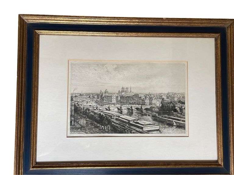 Maxine Francois LaLanne Antique Etching - reSettled Life