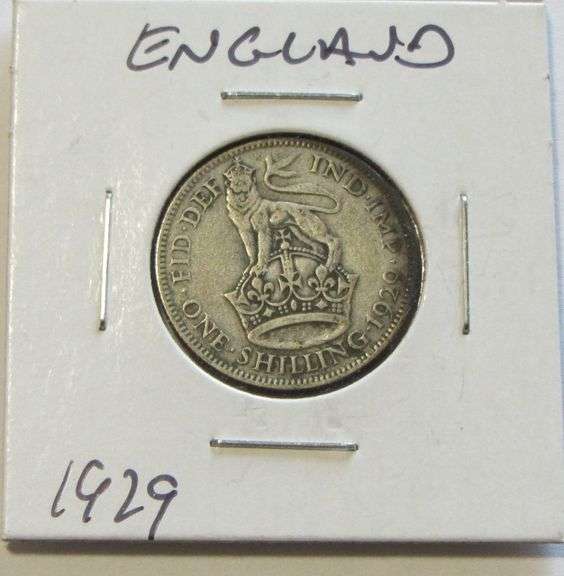 SILVER ENGLAND SHILLING 1929 - Star Coin and Currency, LLC