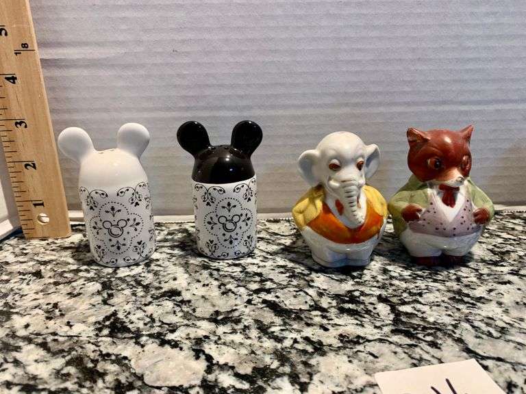 3 Sets Salt & Pepper Shakers (Mickey Mouse, Skunk and more) - BHHS GA ...