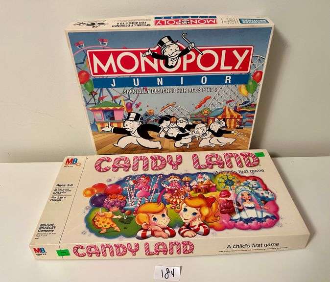 2pc Monopoly Junior & Candy Land Board Games - BHHS GA Properties ...