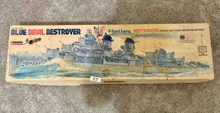 Blue Devil Destroyer Motorized Ship Model - BHHS GA Properties Auction ...
