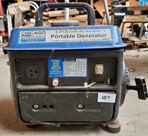 Chicago Electric Portable Generator - BHHS GA Properties Auction Group