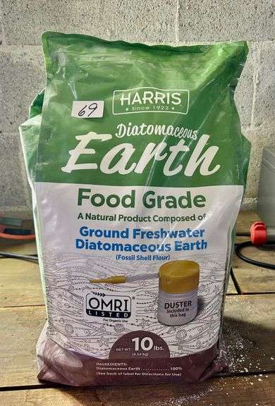 10 lb. Harris Diatomaceous Earth Food Grade Bag Truett’s Luau Area Home ...
