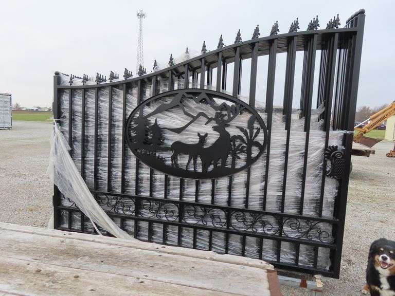 2 Greatbear 20 Foot Bi Parting Gates Deer Schmid Auction