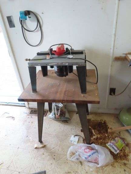 Craftsman router table w/Craftsman router - Schmid Auction