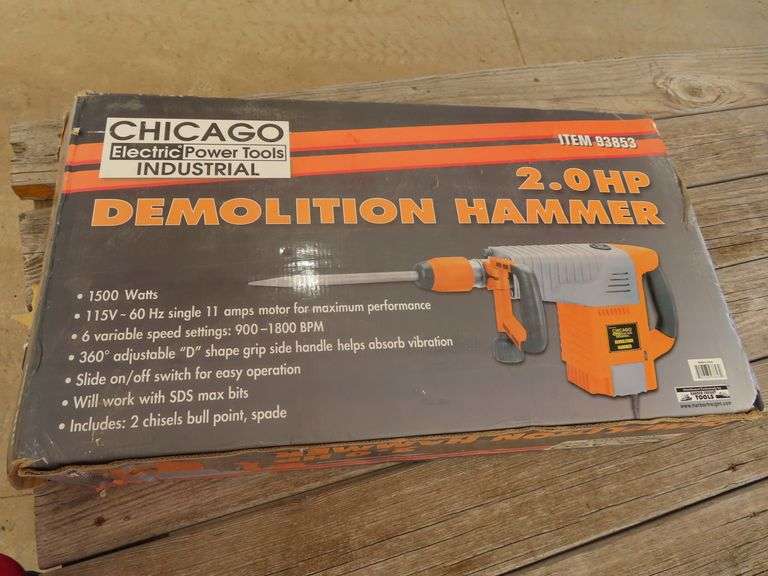 Chicago Electric power tools industrial demolition hammer 2.0 ...