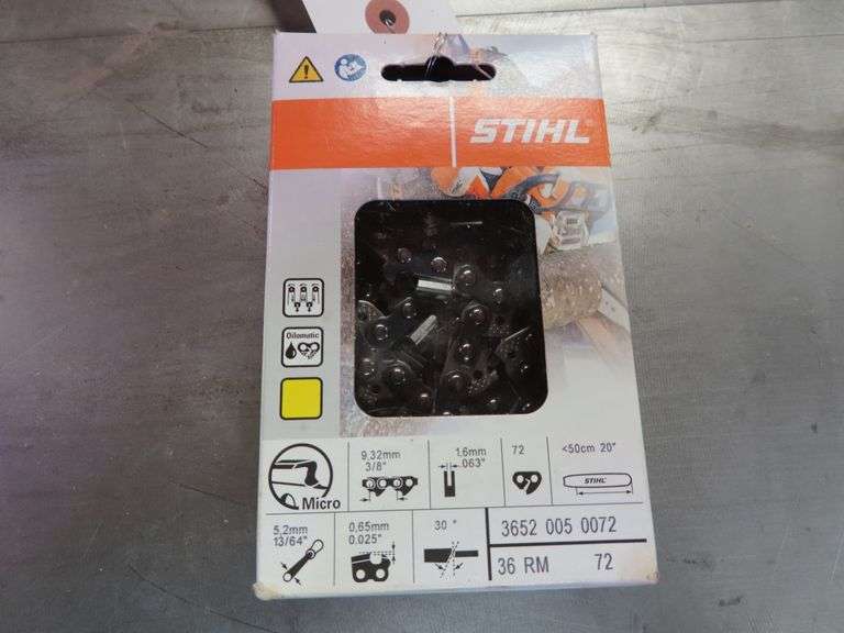 3/8 NEW Stihl Chainsaw chain, 36 RM, 72 - Schmid Auction