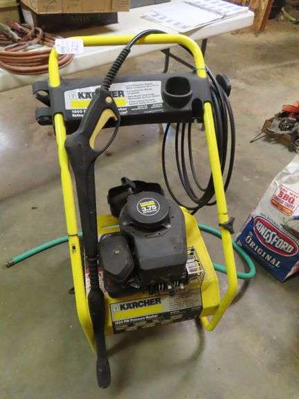 Karcher 1800 PSI Pressure Washer, 3.75 H.P. gas engine - Schmid Auction