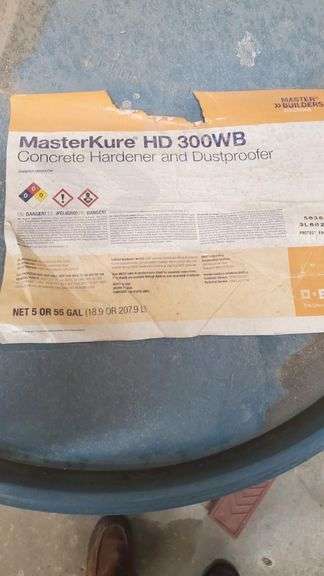 Two 55 gal barrel of MasterKure HD 300WB concrete hardener and ...