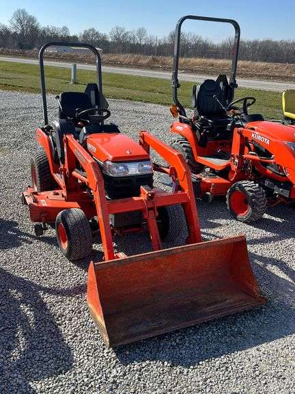 Kubota BX2230 loader, 60" deck, 1777 hrs. 4wd - Schmid Auction