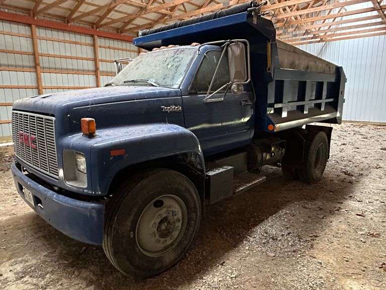 1993 GMC Topkick dump truck 427 engine converted to propane 155,618 ...