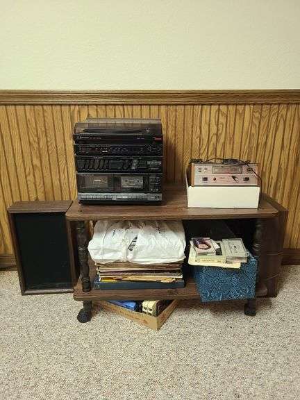 Emerson Stereo with speakers, records, 8 tracks, craig pioneer 8 track ...