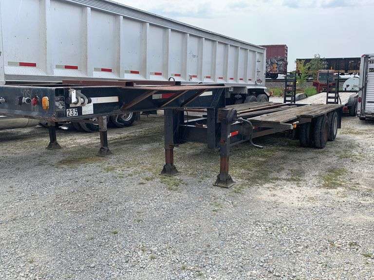 1998 Semi trailer 30' flatbed, 20' belly, 10' top, vin 1ED2U3021V1001250. - Schmid Auction