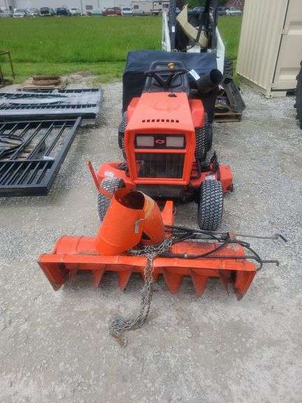 Simplicity 18 hp riding mower, w/bagger, blower, and power steering w ...