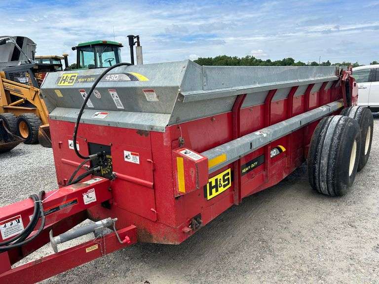 2014 H&S 430 Manure spreader heavy duty, hydraulic web driven, 540 pto ...