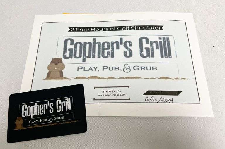 Gopher Grill Package donated by Gopher Grill and Grant & Molly Bushue ...