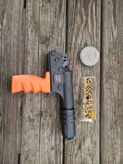 Cash Special Captive Bolt Stunner Gun, .25R Blank, 3.5 Grain, .450 Bolt ...