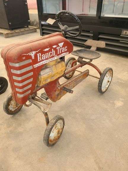Antique Ranch Trac pedal tractor, chain drive, #517, Olney Il - Schmid ...