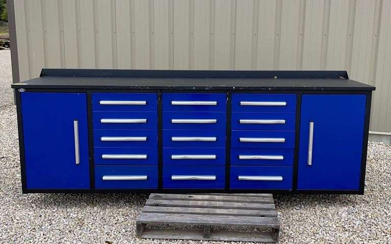 Unused Uppro 9'6" toolbox workbench - Schneider Auctioneers LLC