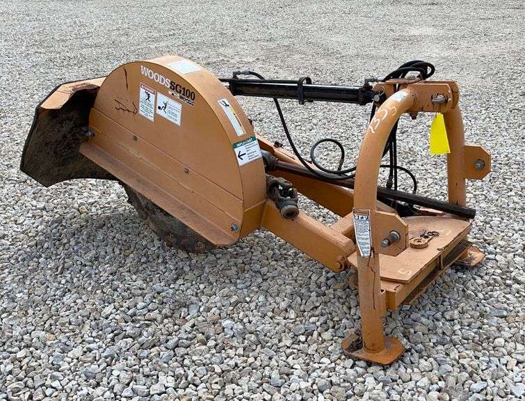 Woods SG100 3-pt stump grinder - Schneider Auctioneers LLC