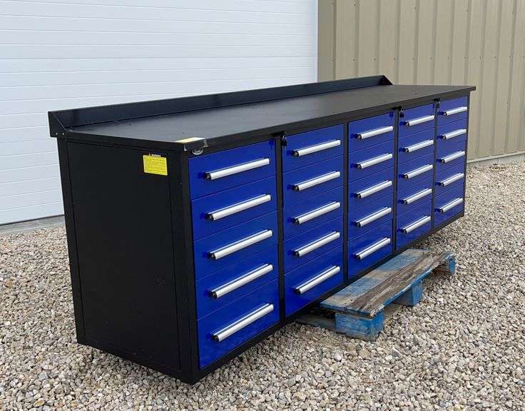 Unused Uppro 9'6" toolbox workbench - Schneider Auctioneers LLC