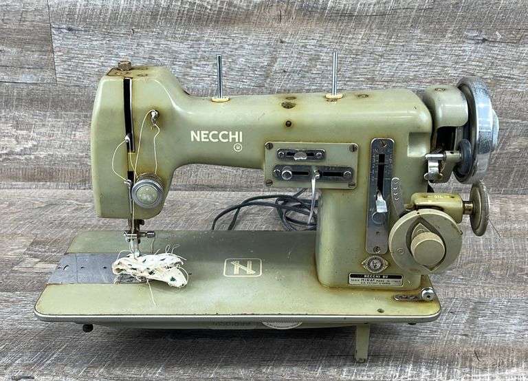 Vintage Necchi sewing machine - Schneider Auctioneers LLC