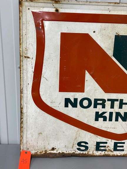 Northrup King Seeds metal sign - Schneider Auctioneers LLC
