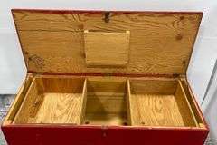 Vintage wooden cattle show box - Schneider Auctioneers LLC