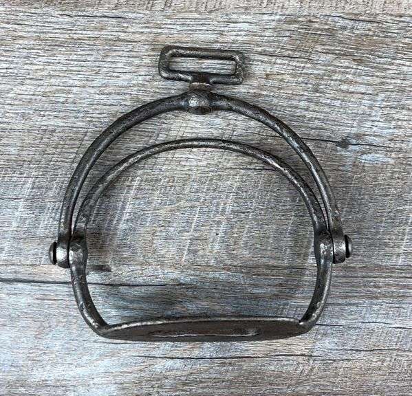 Group of antique stirrups - Schneider Auctioneers LLC