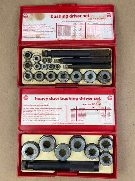 2 Mac bushing driver sets - Schneider Auctioneers LLC