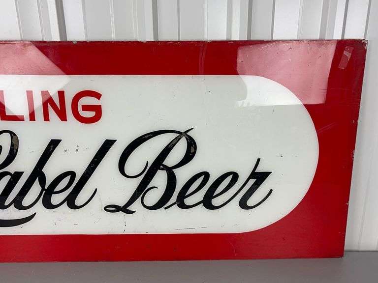 Carling Black Label Beer plastic sign - Schneider Auctioneers LLC