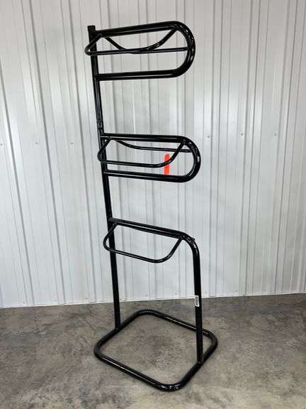 Metal 3 tier saddle rack - Schneider Auctioneers LLC