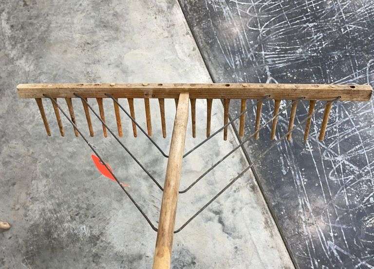 2 antique wooden rakes - Schneider Auctioneers LLC