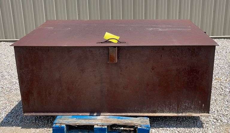 HD steel explosives storage box - Schneider Auctioneers LLC