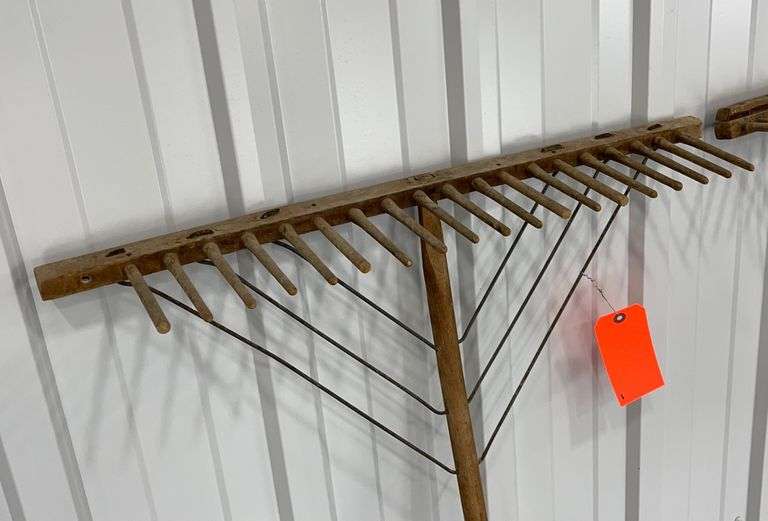 2 antique wooden rakes - Schneider Auctioneers LLC