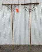 2 antique wooden rakes - Schneider Auctioneers LLC